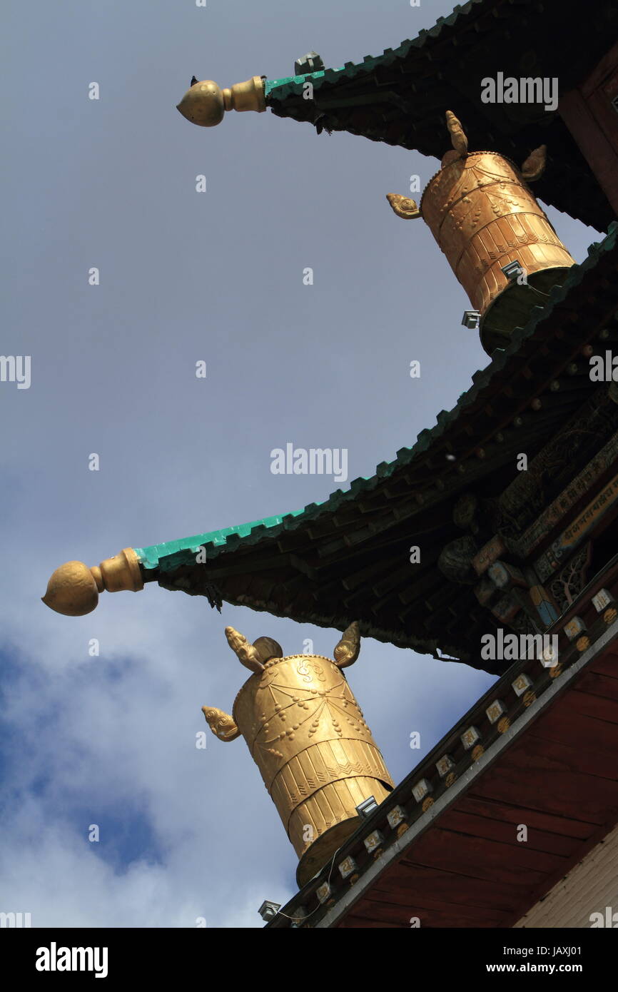 ulaanbaatar gandan monastery Stock Photo - Alamy
