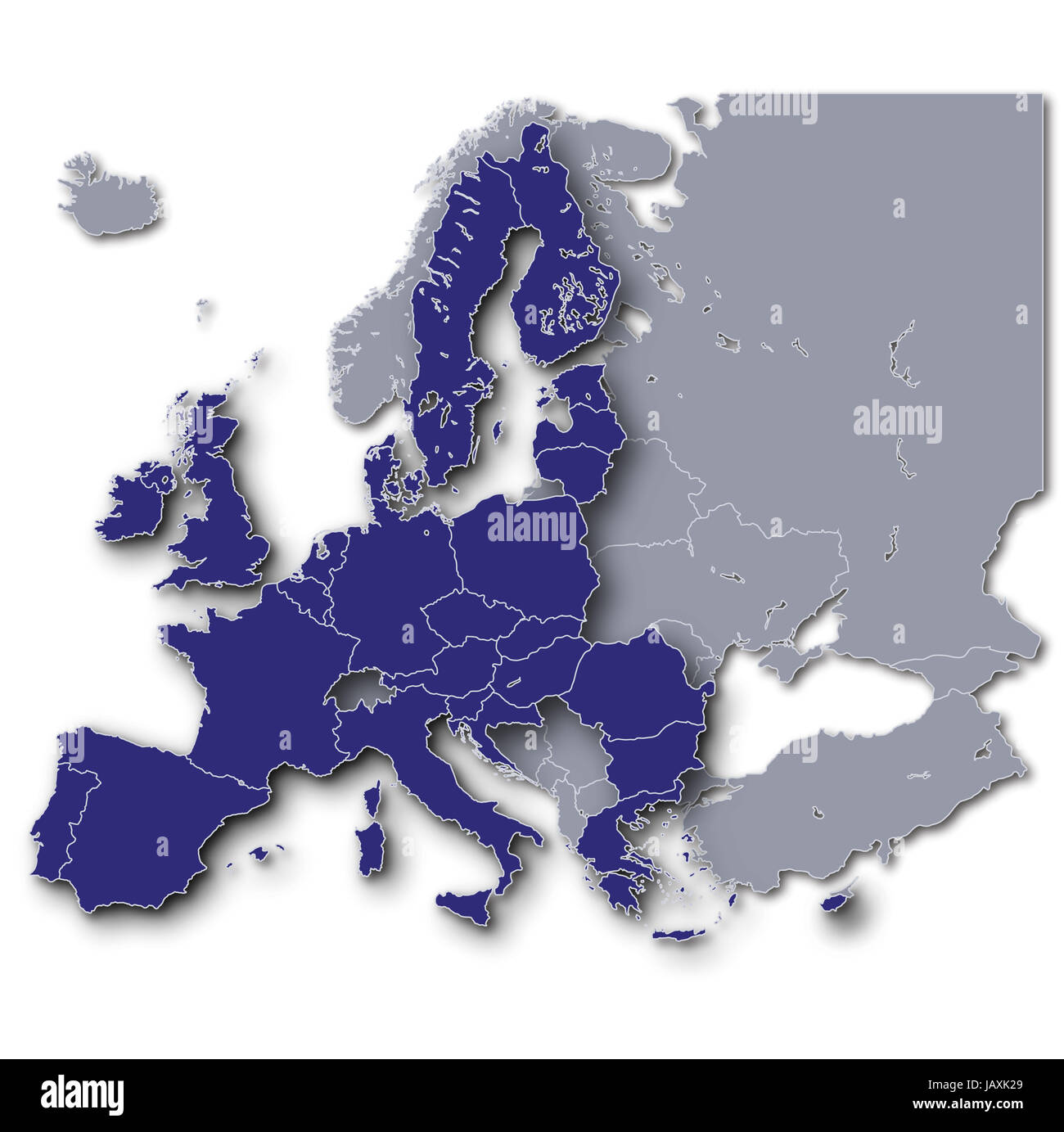 Eu member states map hi-res stock photography and images - Alamy
