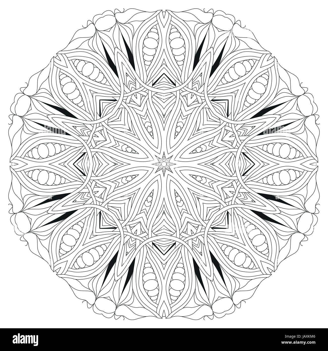Vector Adult Coloring Book Textures. Hand-painted art design. Adult ...