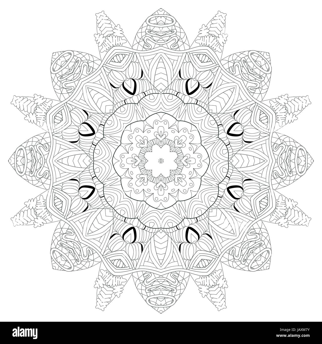 Vector Adult Coloring Book Textures. Hand-painted art design. Adult ...