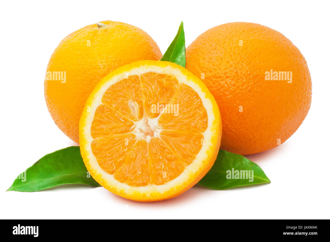 Sweet fresh orange fruit isolated on white background Stock Photo - Alamy