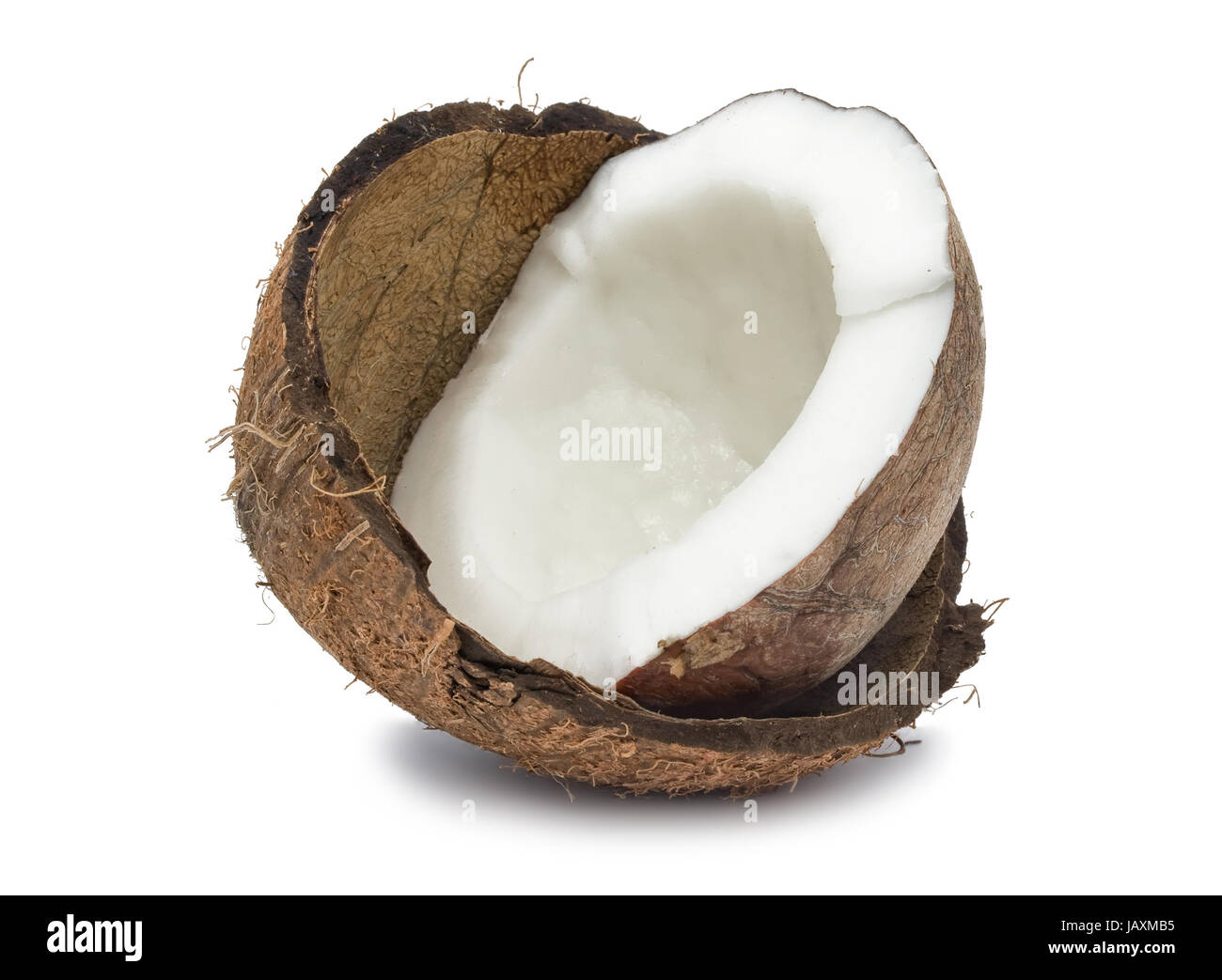 Perfect fresh coconut isolated on white background Stock Photo - Alamy