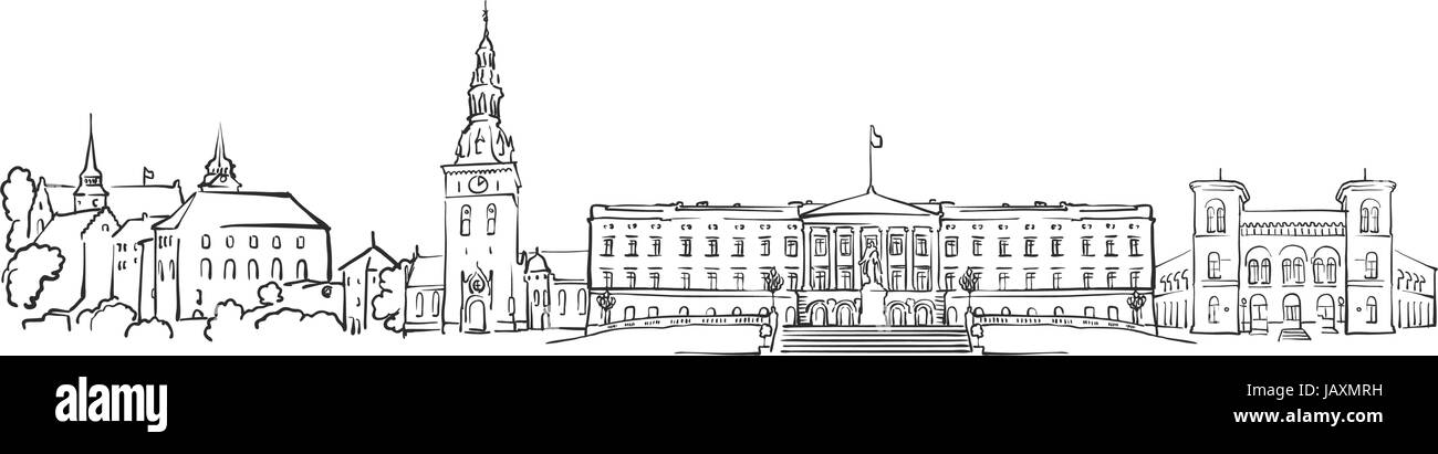 Norway sketch hi-res stock photography and images - Alamy