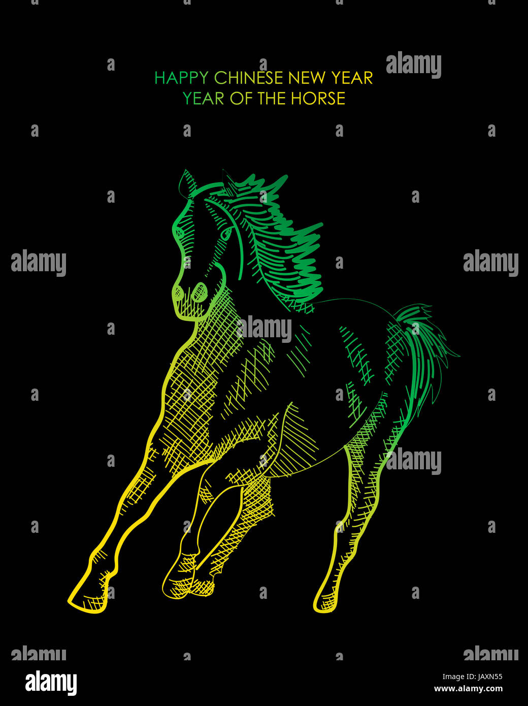 Chinese New Year Horse Printable