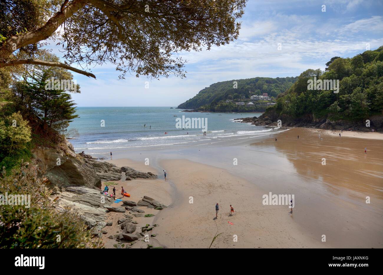 North Beach, Salcombe, Devon, England Stock Photo - Alamy