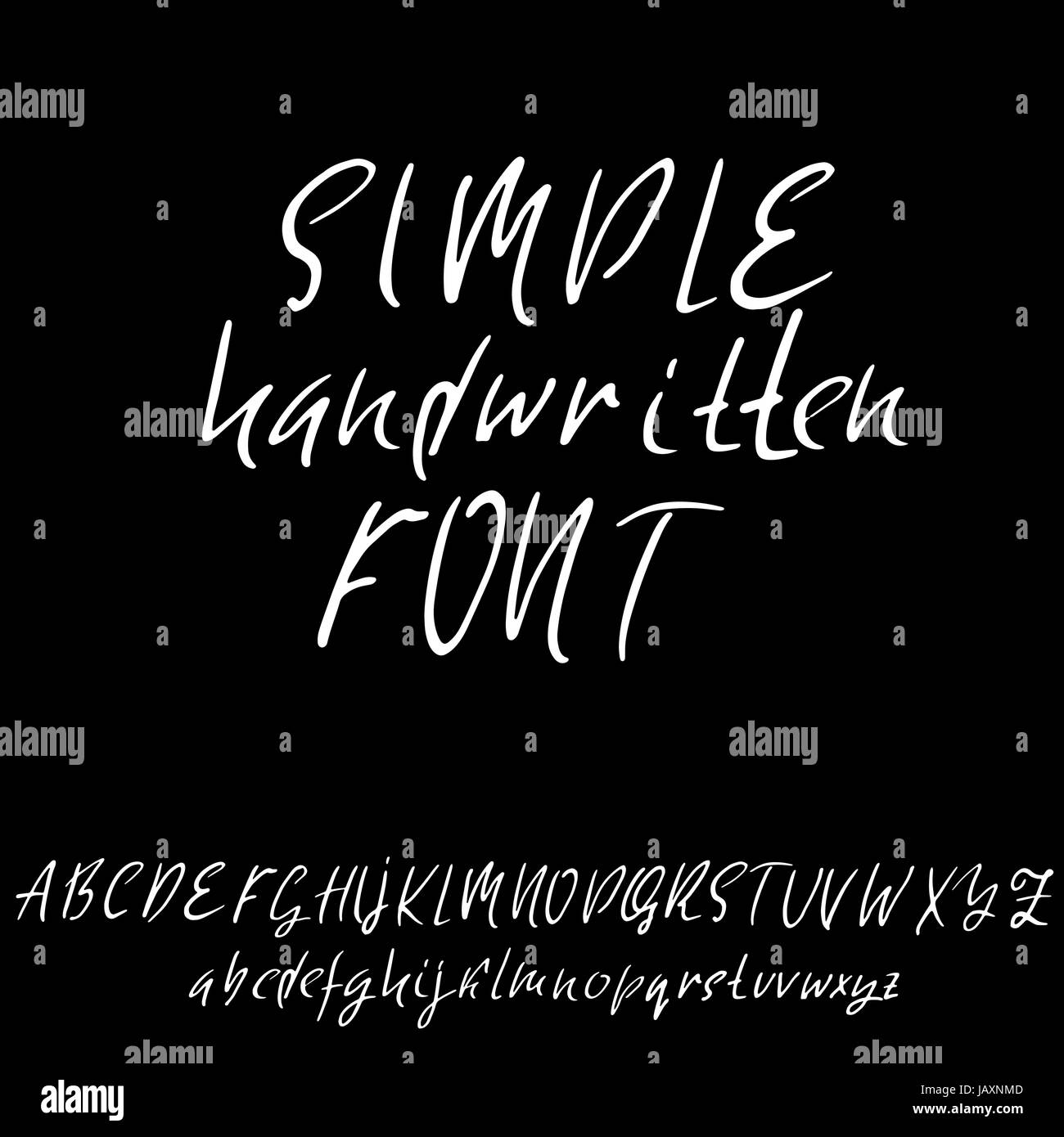 Hand drawn elegant calligraphy font. Modern brush lettering. Grunge ...
