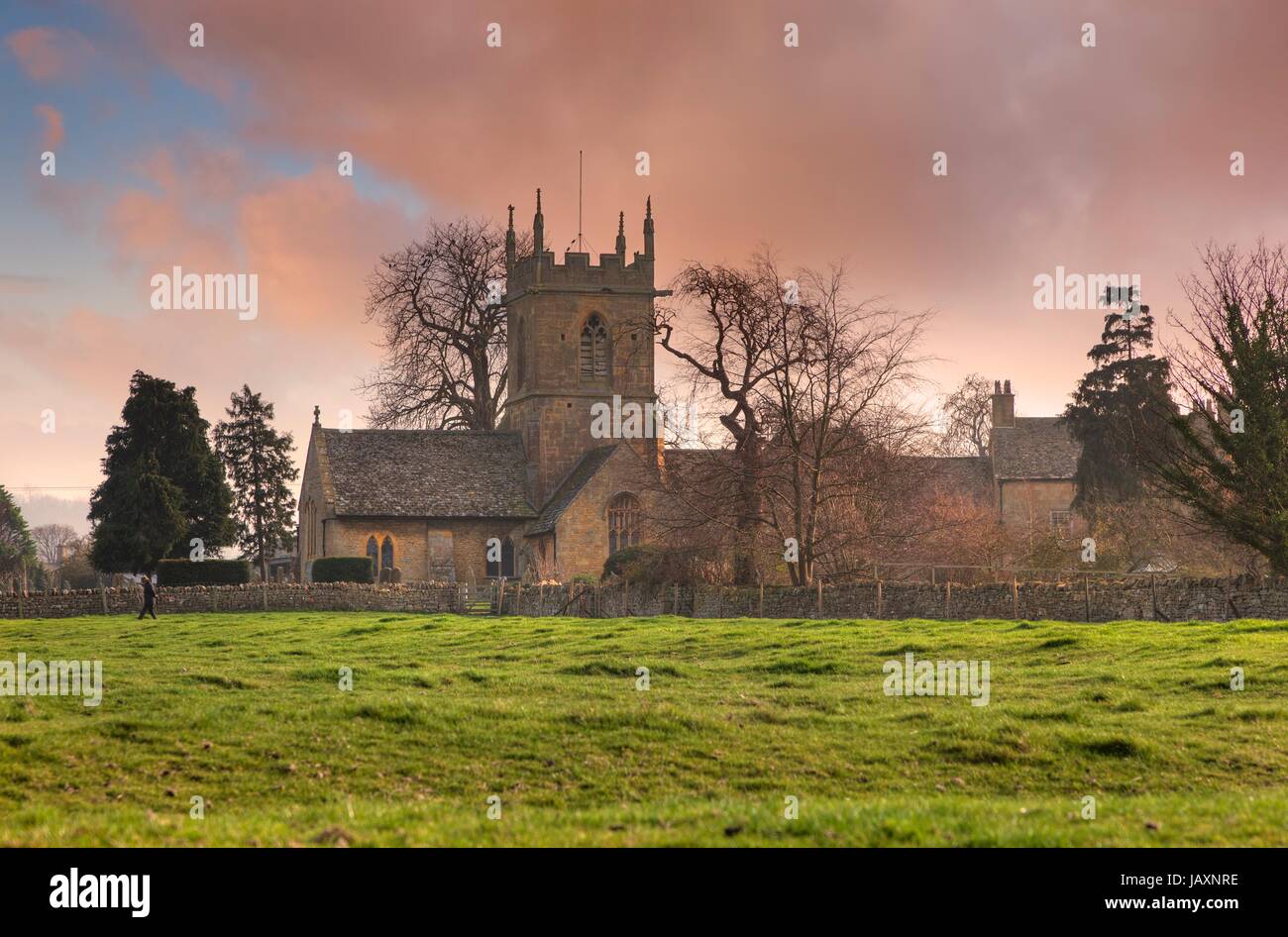 The old church at Willersey, Gloucestershire, England Stock Photo - Alamy