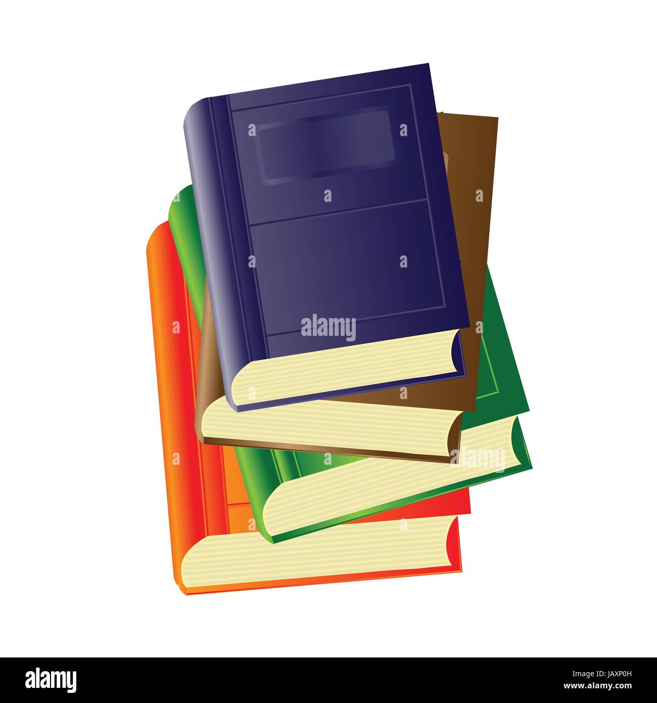 colorful illustration with books for your design Stock Photo - Alamy