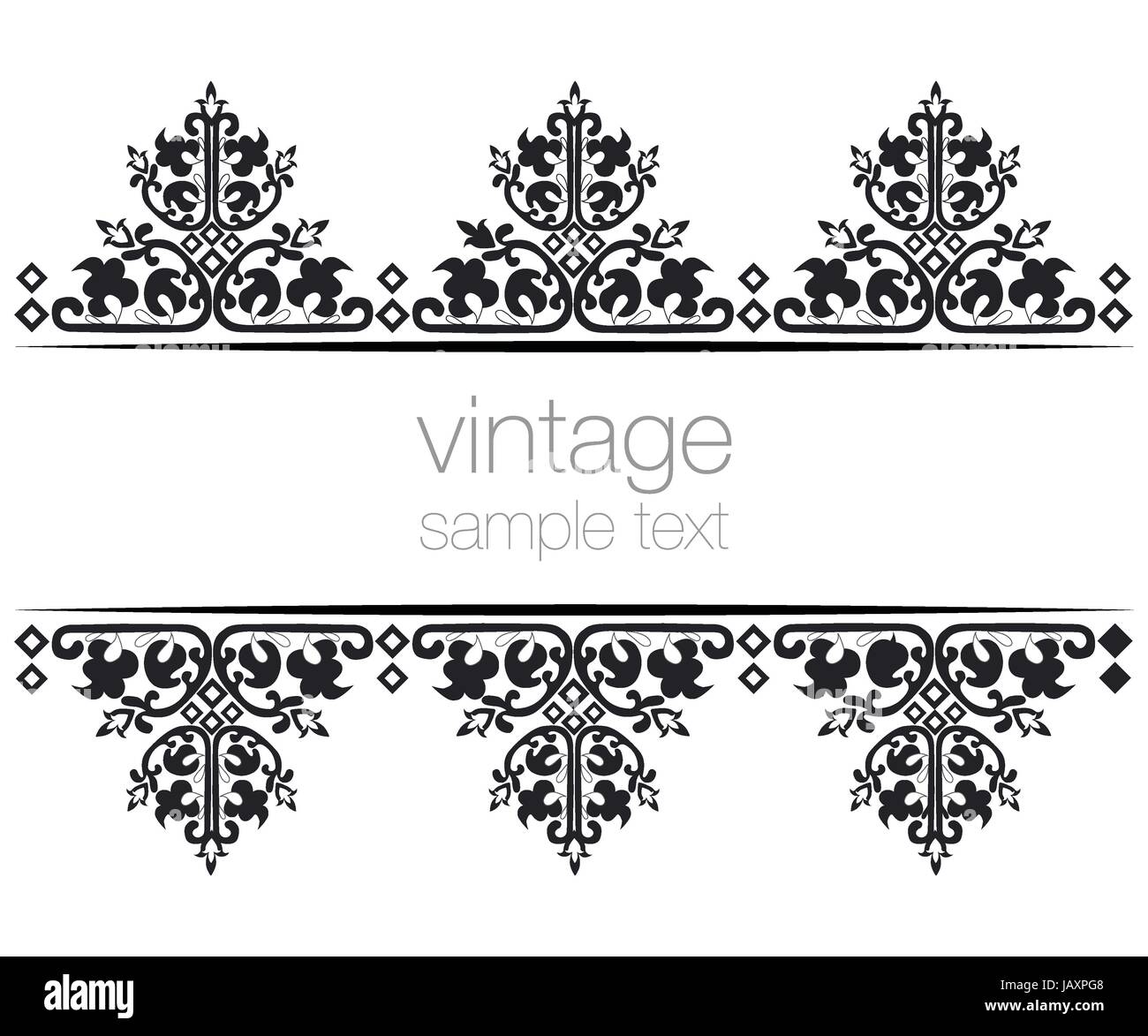 eastern oriental style ornate old frame pattern Stock Photo - Alamy