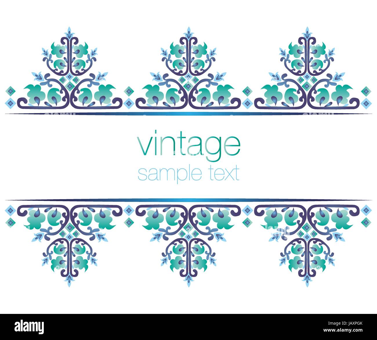 eastern oriental style ornate old frame pattern Stock Photo - Alamy