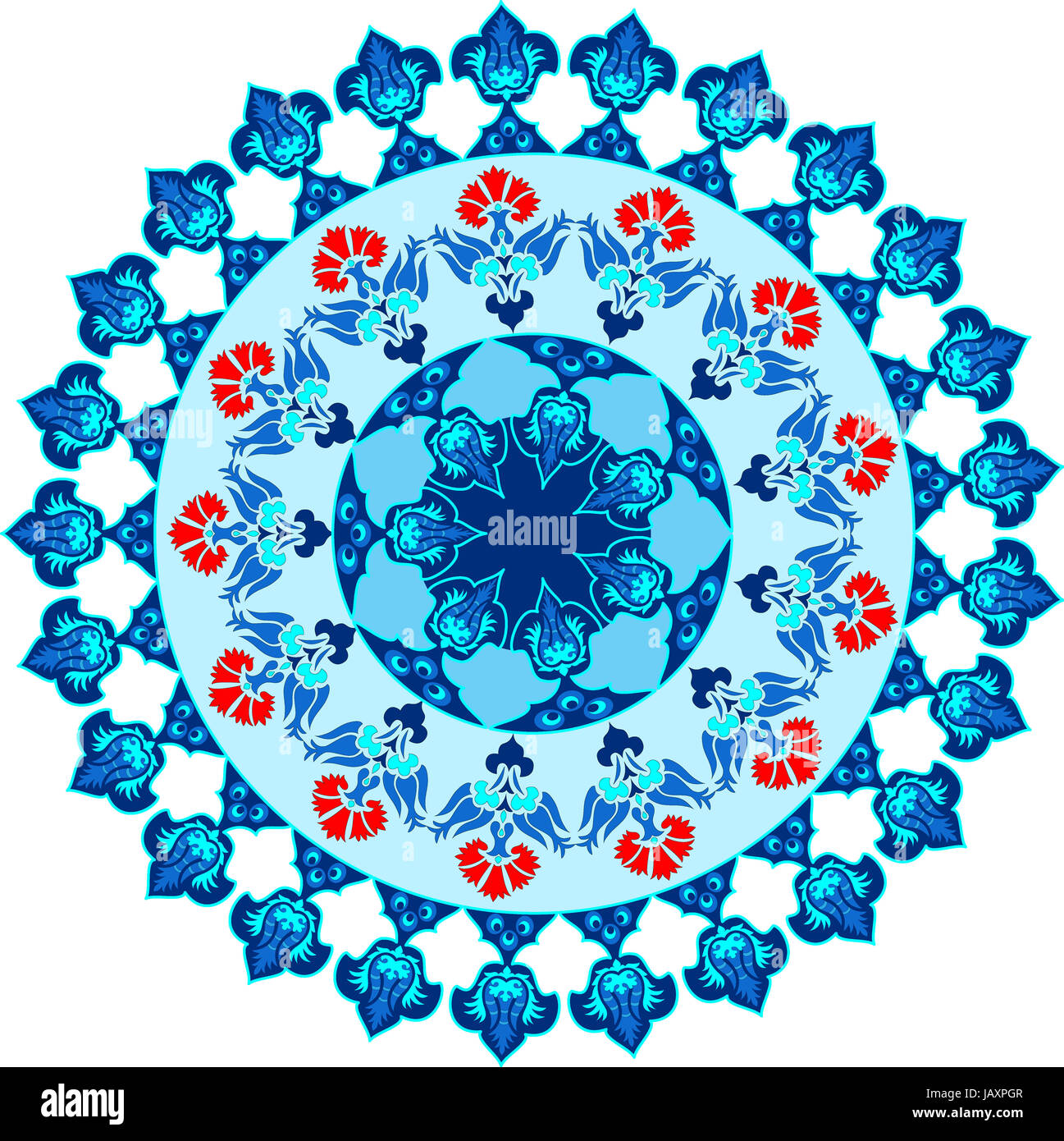 blue series is designed using the old patterns anatolia Stock Photo - Alamy