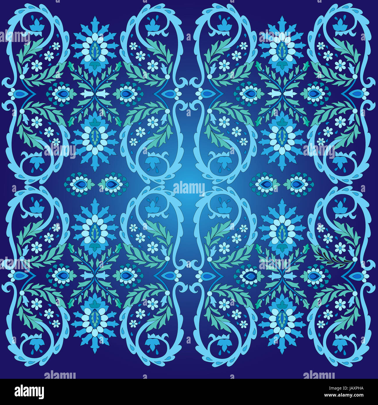 blue series is designed using the old patterns anatolia Stock Photo - Alamy