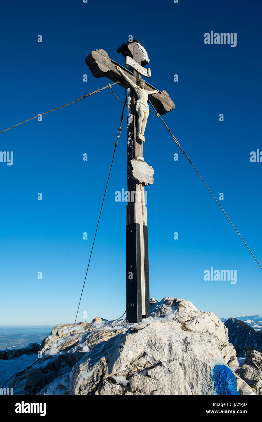 cross against blue sky Stock Photo - Alamy