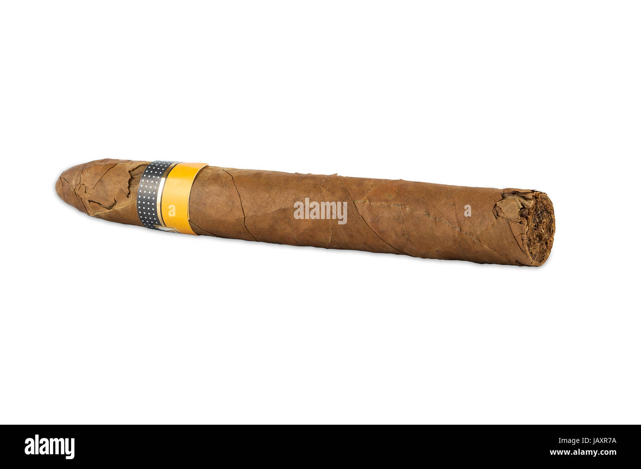 Cuban cigar isolated on white background with clipping path Stock Photo ...