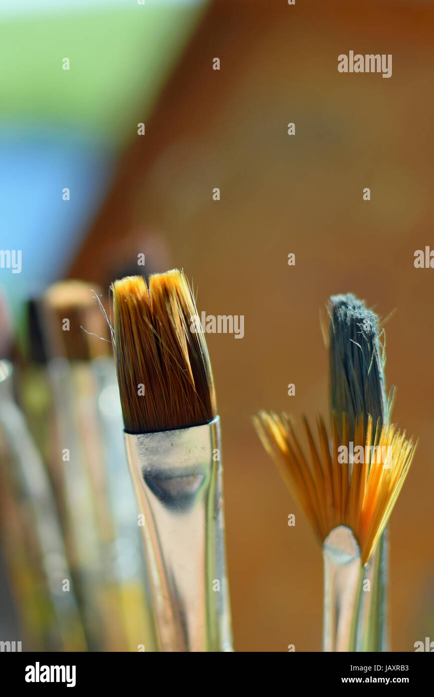 Brush brushes colors hi-res stock photography and images - Alamy