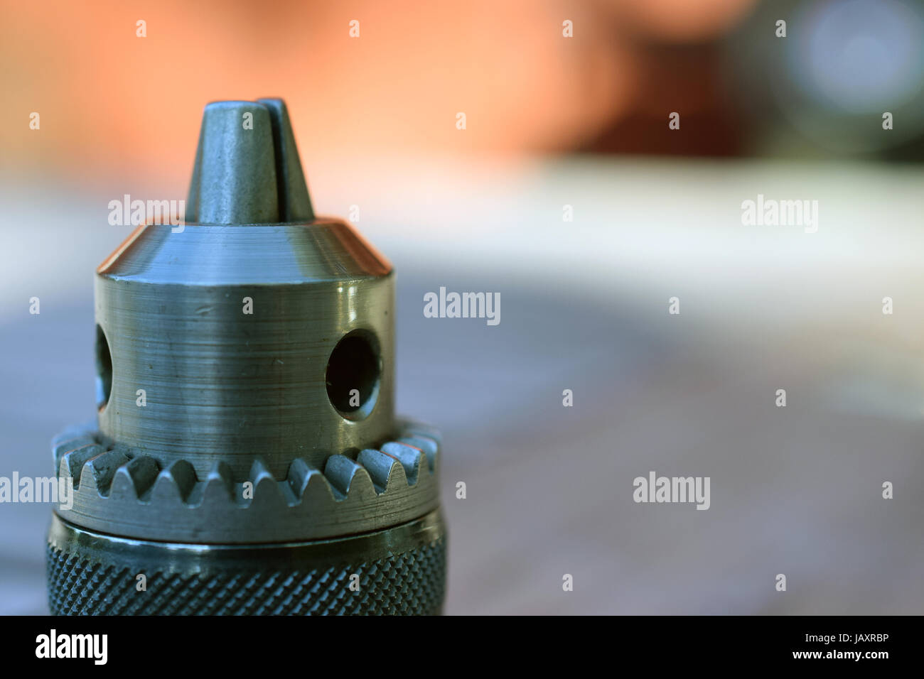 Close up of keyed drill chuck Stock Photo - Alamy