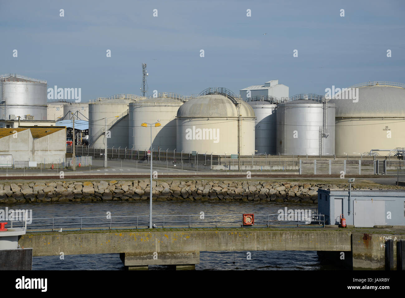 Hafen , tank, tanks, Lorient, Bretagne, Frankreich,, küste, meer ...