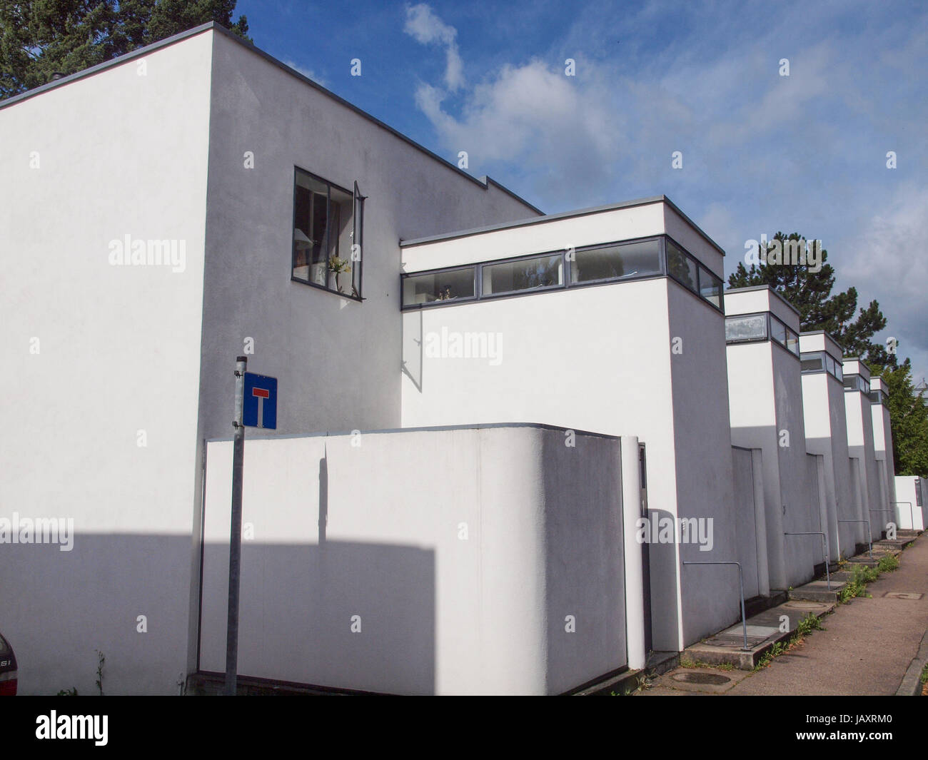 STUTTGART, GERMANY - JULY 11, 2012: The Weissenhof Siedlung model ...