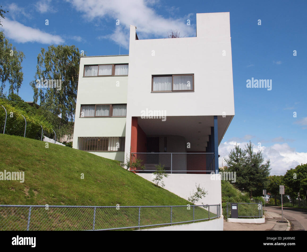 STUTTGART, GERMANY - JULY 14, 2012: The Weissenhof Siedlung model ...