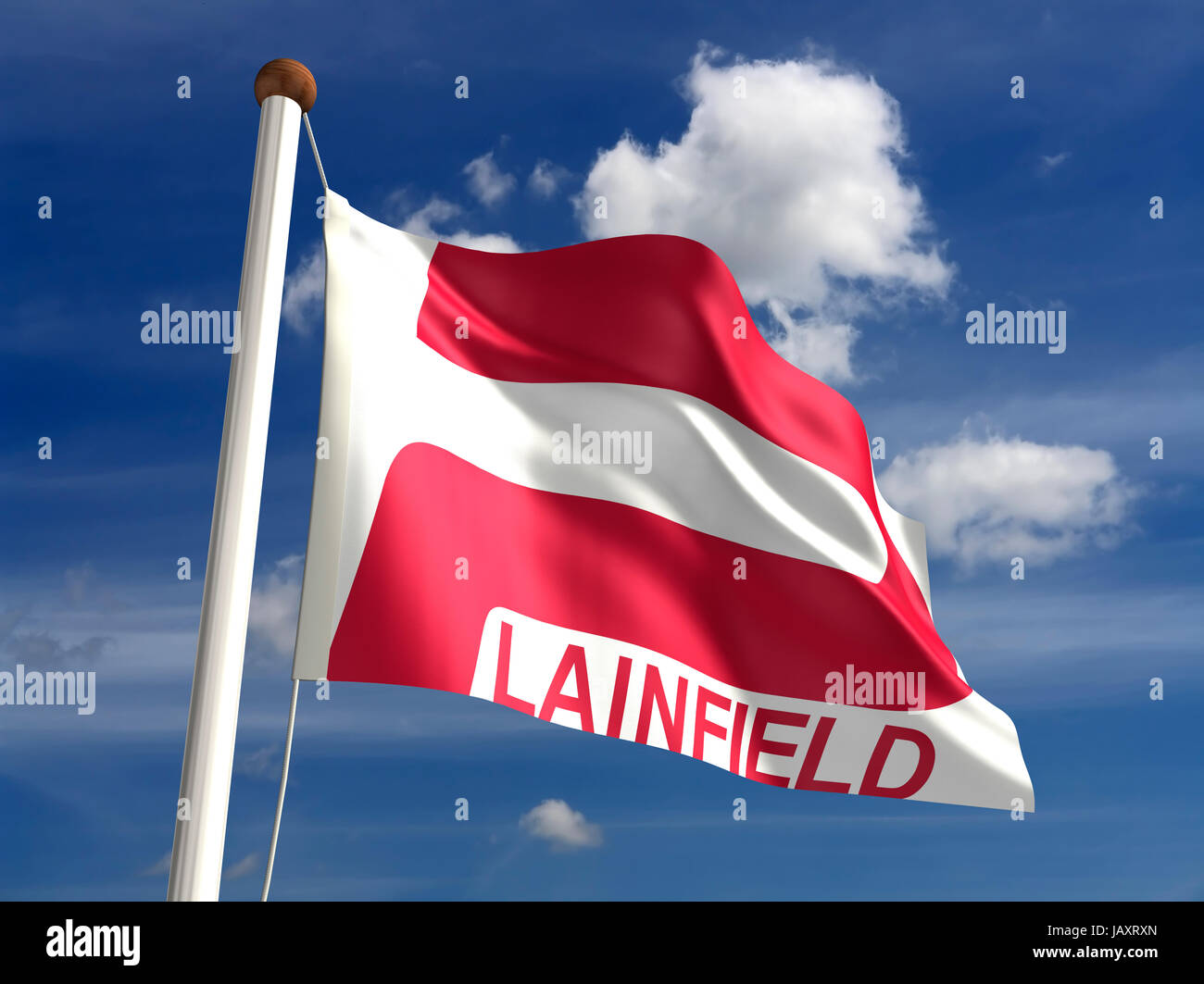 Plainfield City flag (isolated with clipping path Stock Photo - Alamy