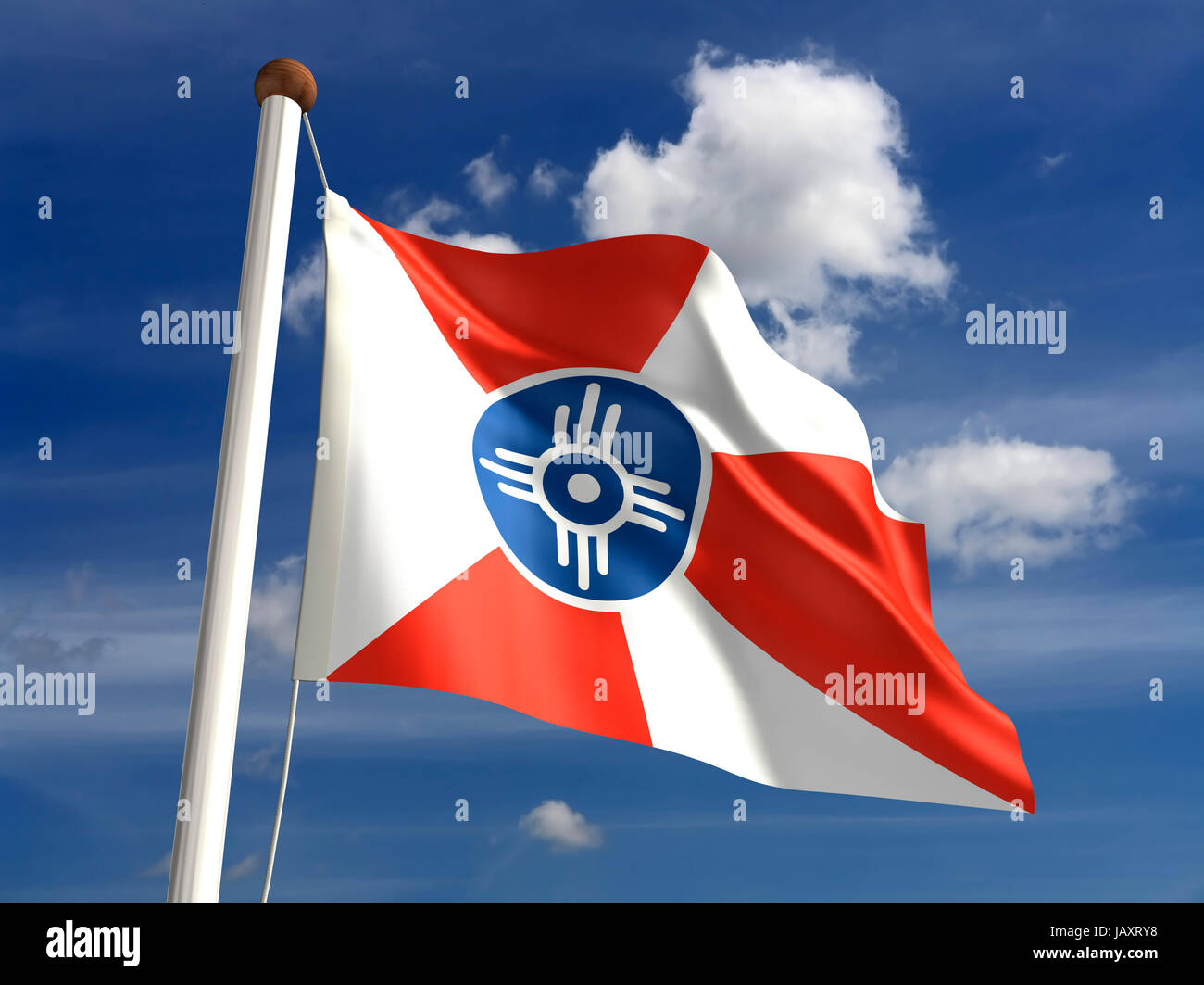 Wichita City flag (isolated with clipping path Stock Photo - Alamy