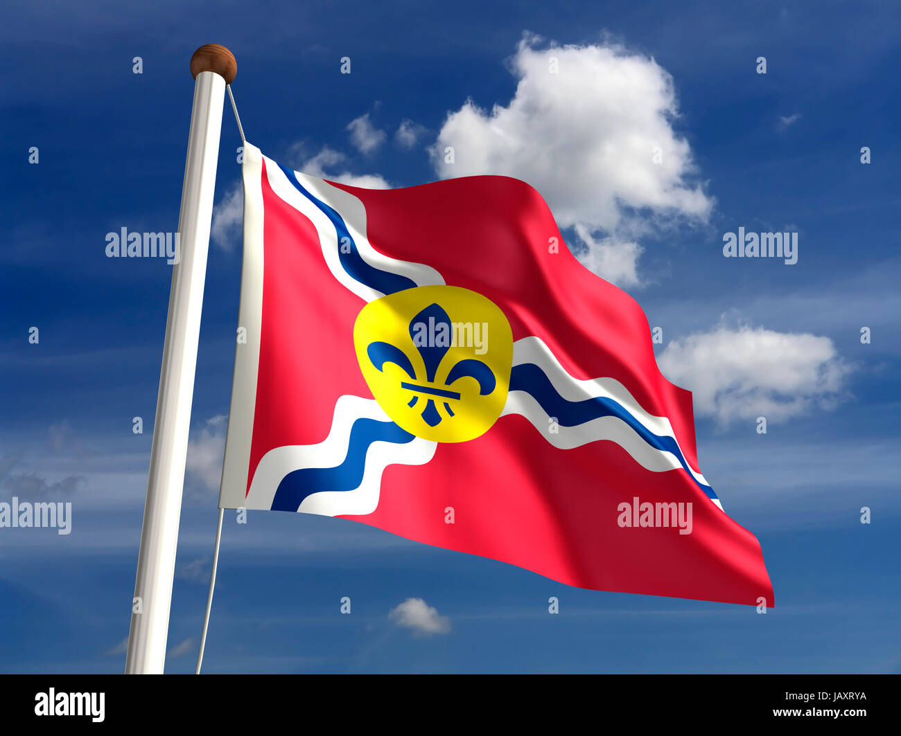 St Louis City flag (isolated with clipping path Stock Photo - Alamy
