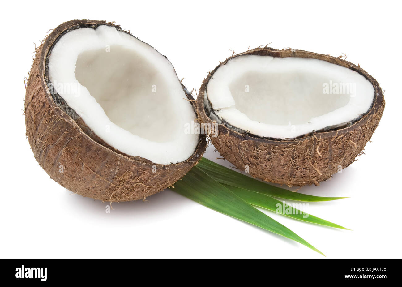 Perfect fresh coconut isolated on white background Stock Photo - Alamy