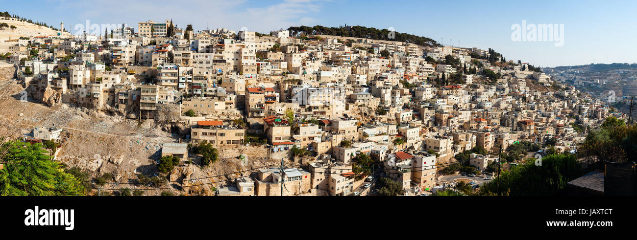 Panoramic view of Silwan Village in Jerusalem, Israel Stock Photo - Alamy