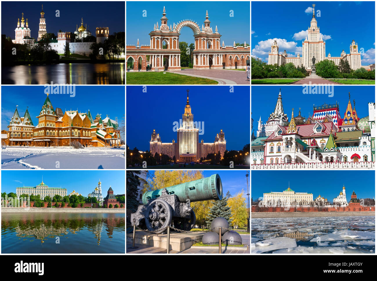 Collection of beautiful photos in Moscow, Russia Stock Photo - Alamy