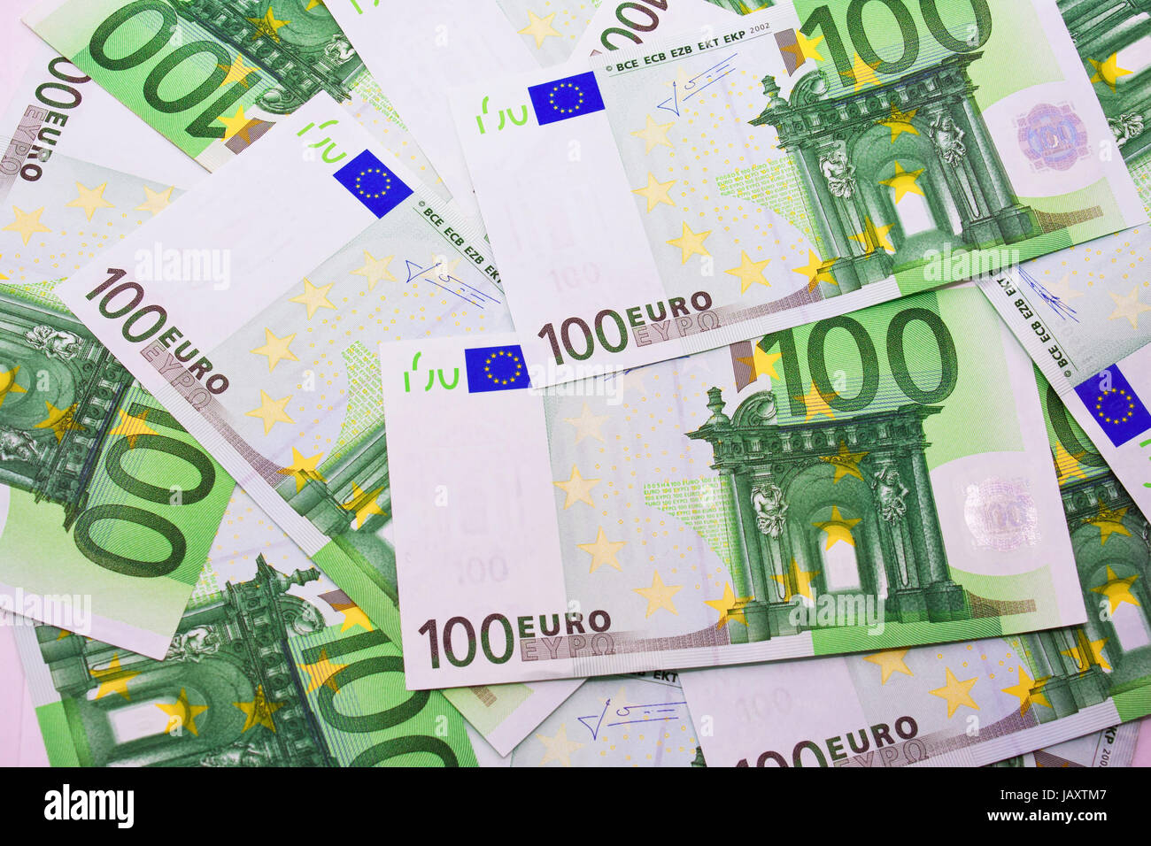 Many euro banknotes making european currency background Stock Photo - Alamy