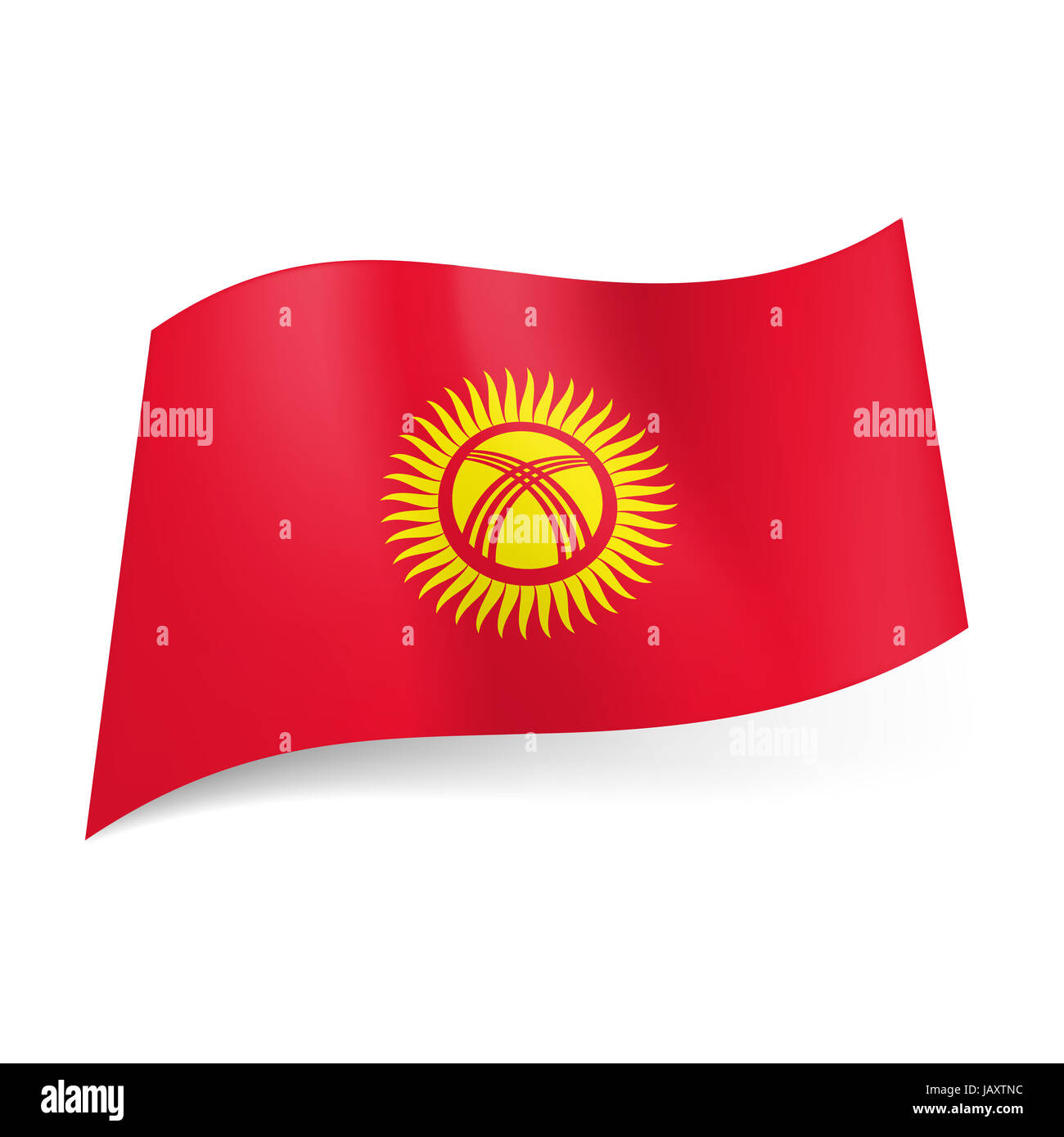 Yellow Flag With Sun