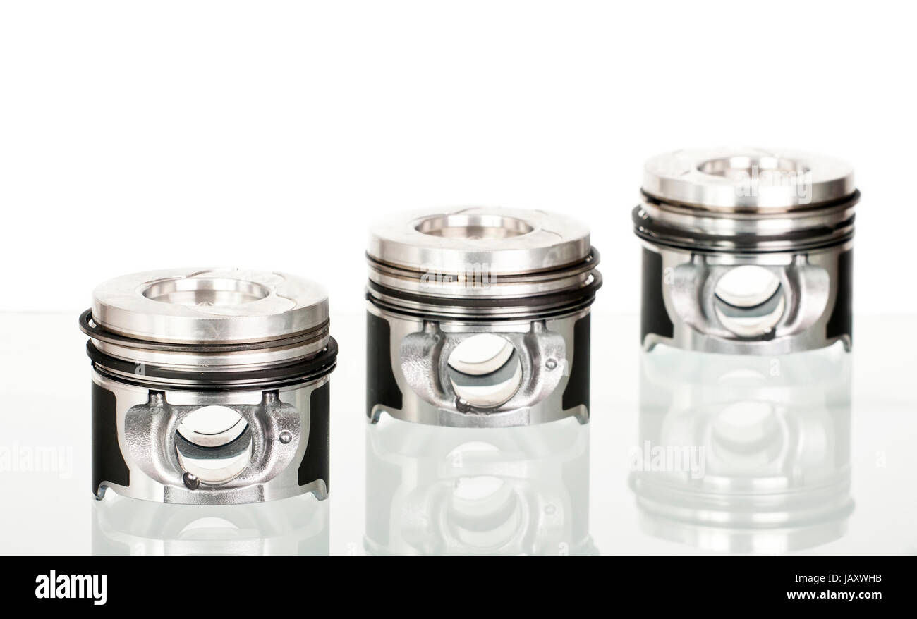 Pistons isolated on white Stock Photo - Alamy