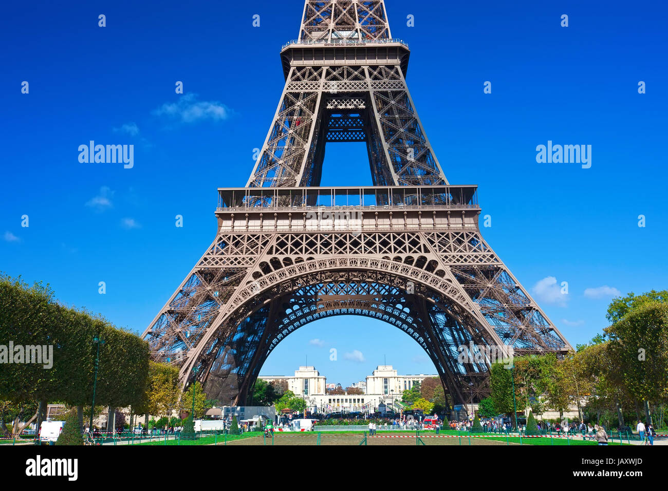 Beautiful view of famous Eiffel Tower in Paris, France Stock Photo - Alamy