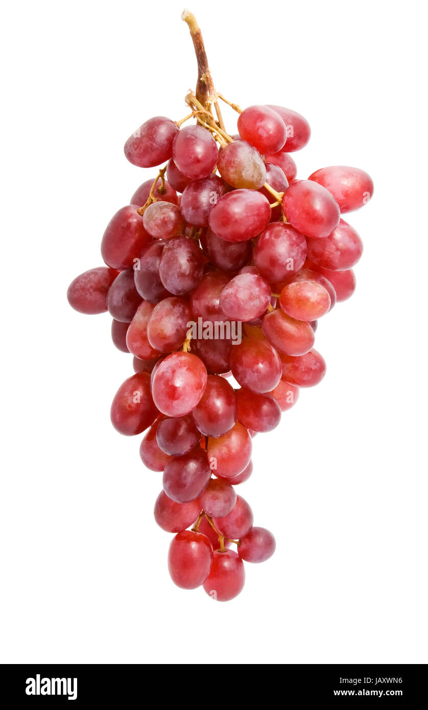 Branch of grapes isolated on white background Stock Photo - Alamy