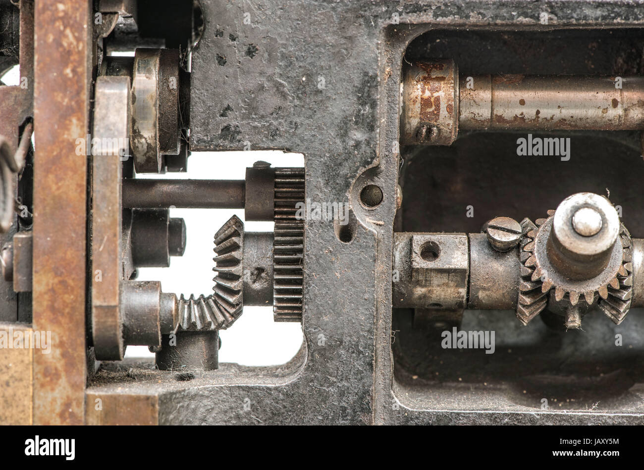 Machine partes mechanism. Close up shot Stock Photo - Alamy
