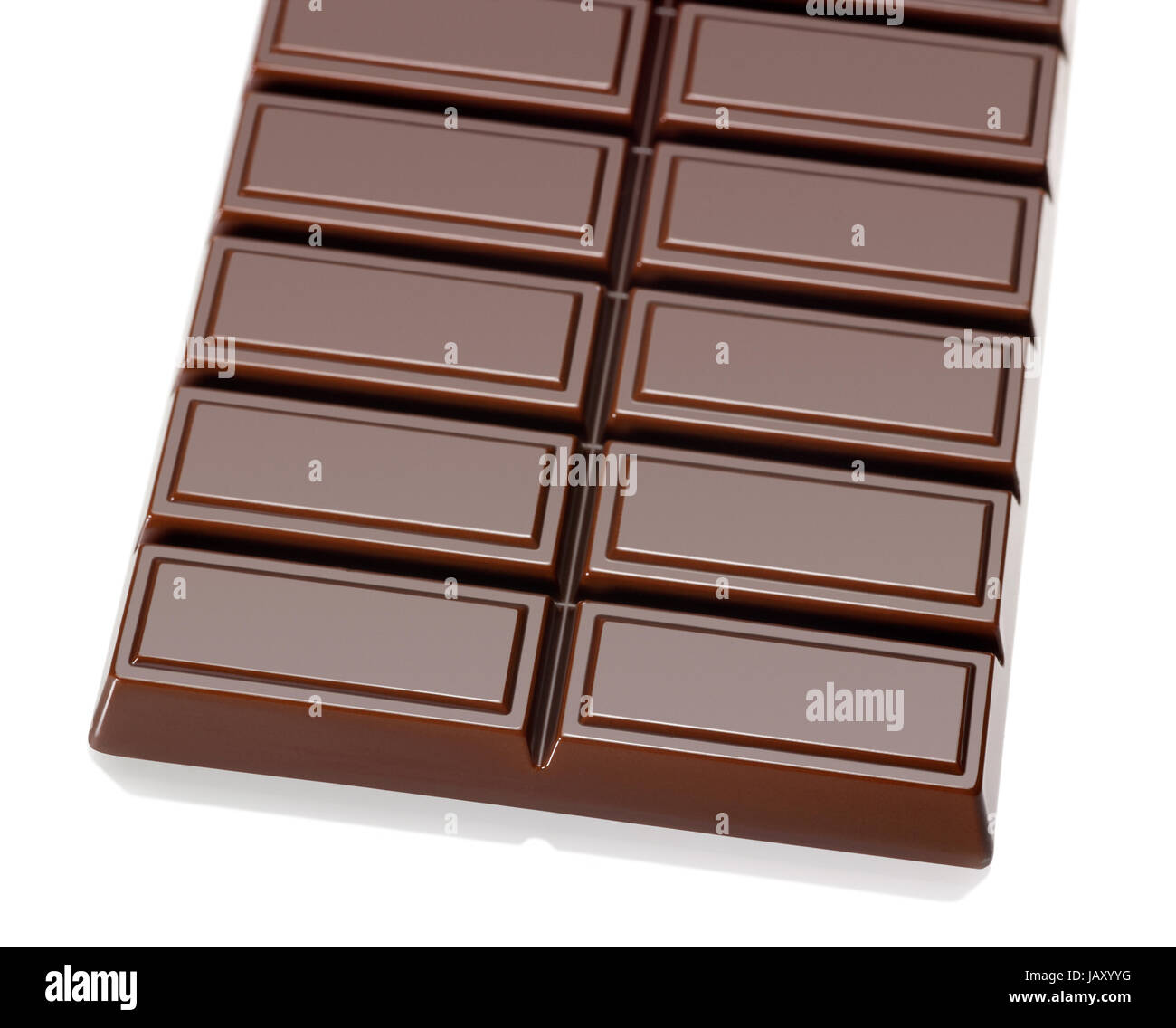 chocolate bar in light reflective back Stock Photo - Alamy
