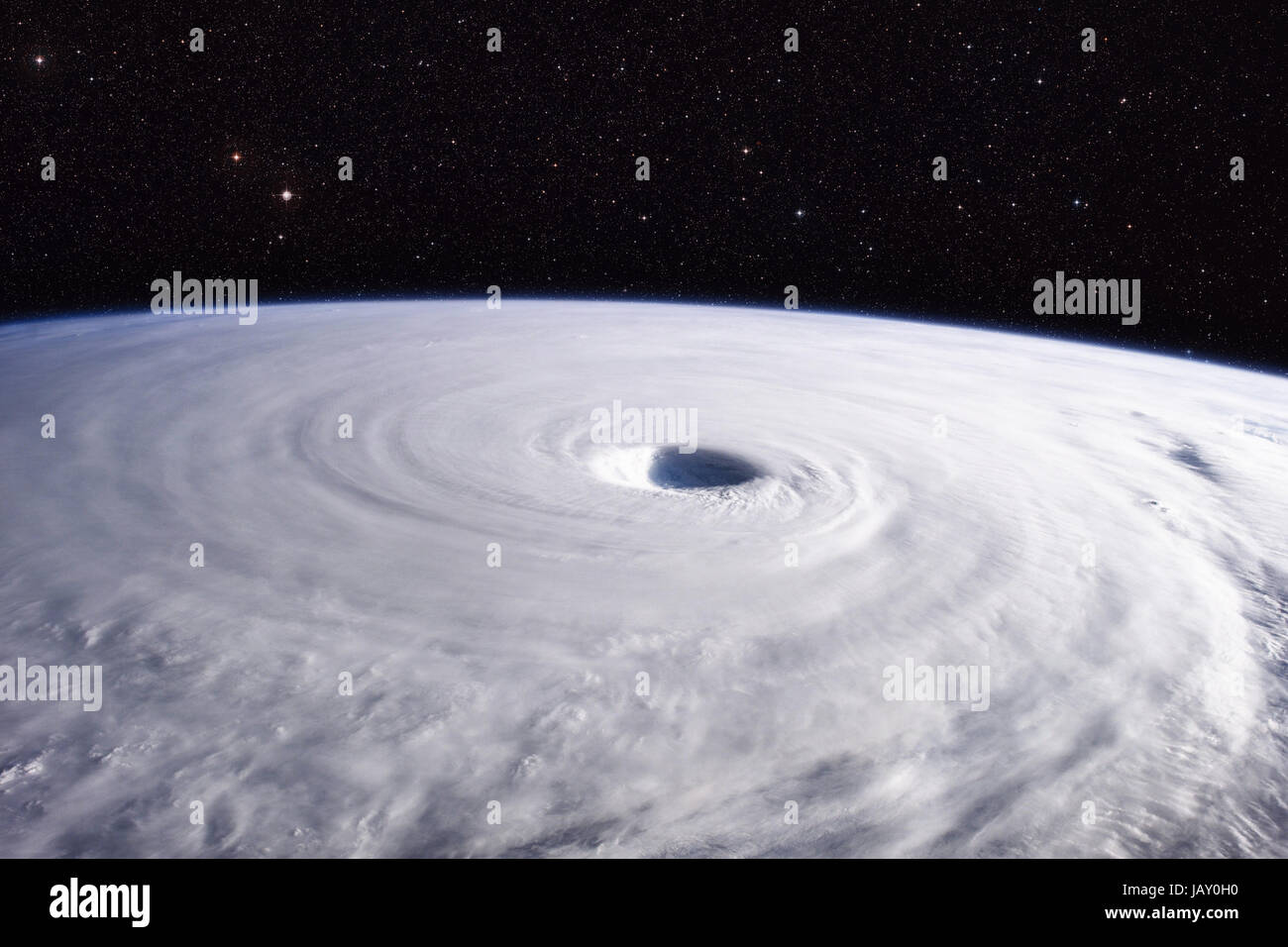 Typhoon over planet Earth - satellite photo. Elements of this image ...