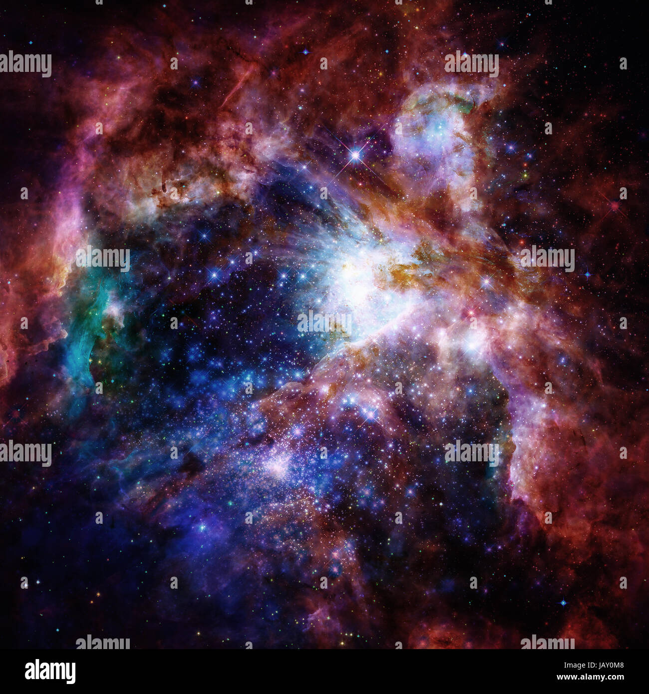 Universe filled with nebula, stars and galaxy. Elements of this image ...