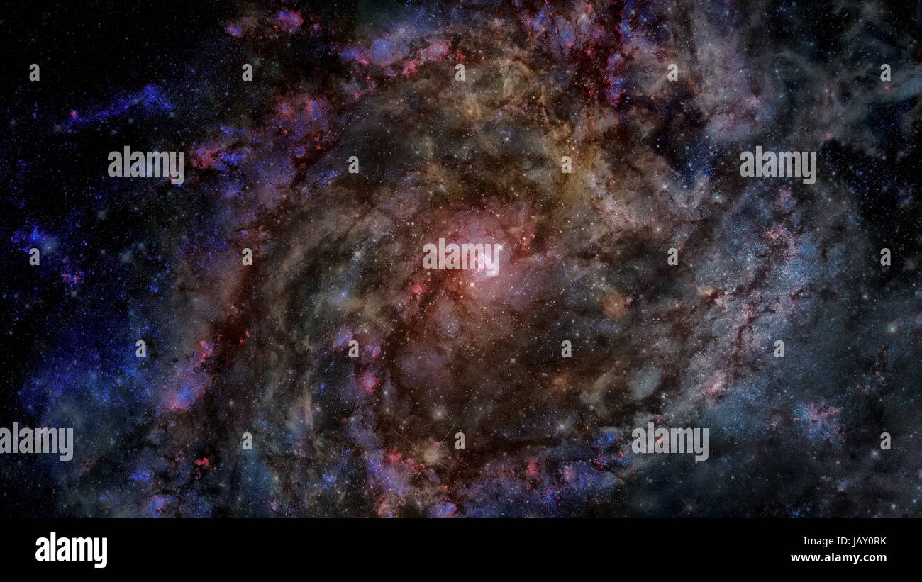 Galaxy and nebula. Elements of this Image Furnished by NASA Stock Photo ...