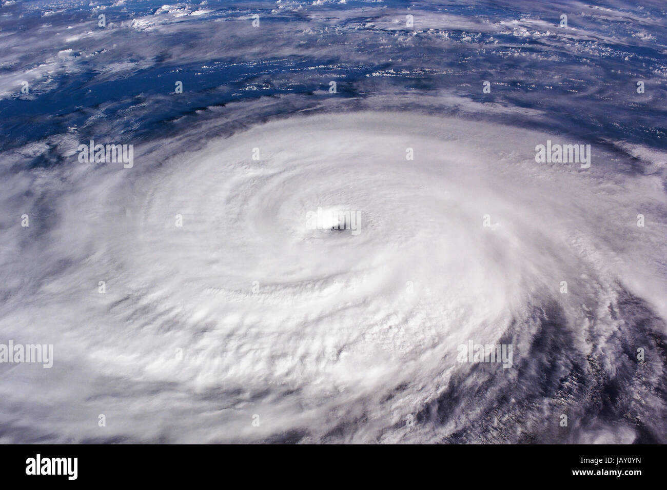 Typhoon over planet Earth - satellite photo. Elements of this image ...