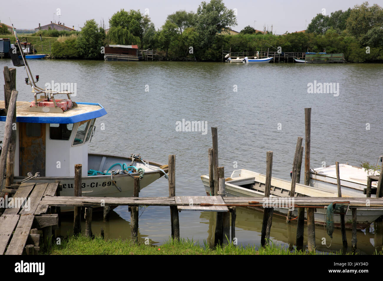 Po river, Delta Regional Park, Emilia Romagna, Italy Stock Photo - Alamy