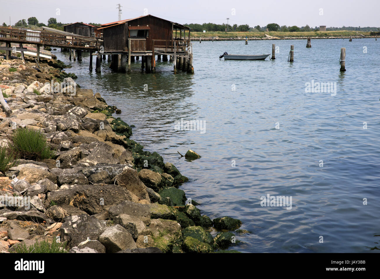 Po river, Delta Regional Park, Emilia Romagna, Italy Stock Photo - Alamy