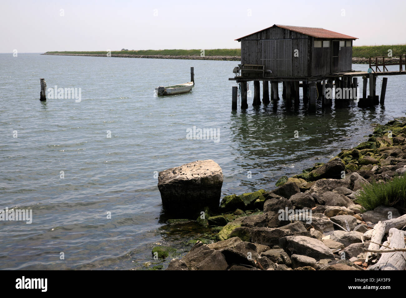 Po river, Delta Regional Park, Emilia Romagna, Italy Stock Photo - Alamy