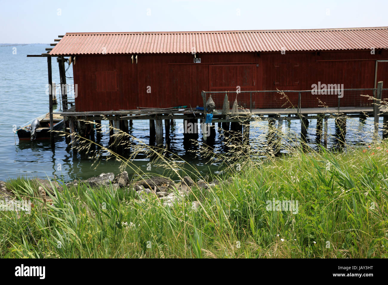 Po river, Delta Regional Park, Emilia Romagna, Italy Stock Photo - Alamy