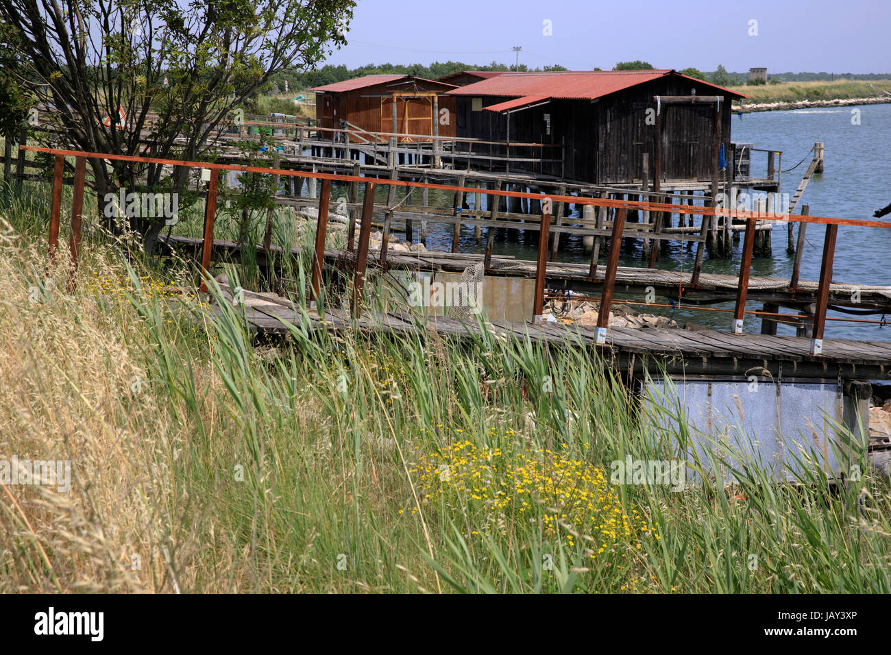 Po river, Delta Regional Park, Emilia Romagna, Italy Stock Photo - Alamy