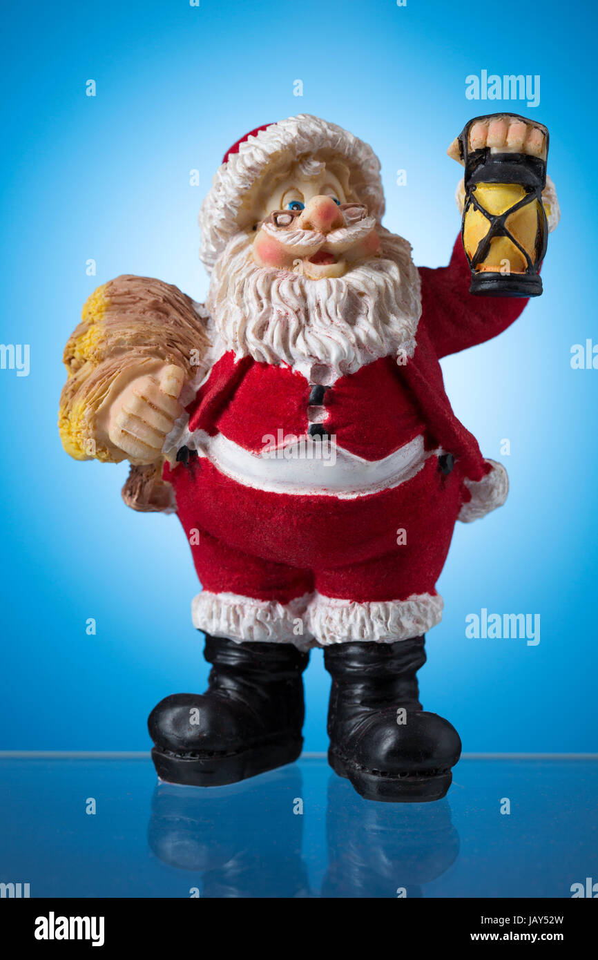Blue santa cartoon hi-res stock photography and images - Alamy