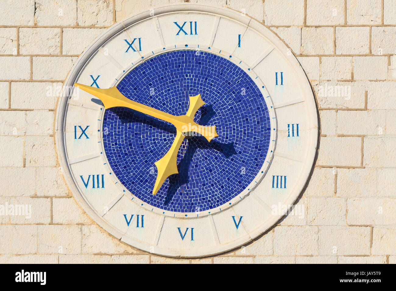 Old Venetian Clock Tower Architectural Detail Stock Photo - Alamy