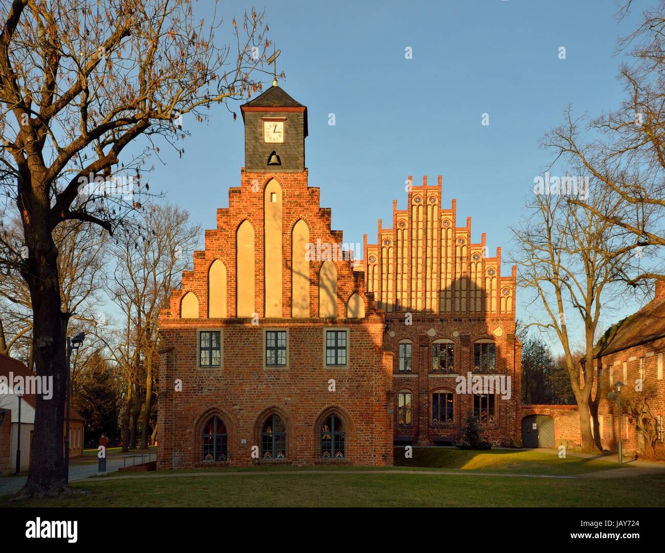 new and old abbey of kloster zinna Stock Photo - Alamy