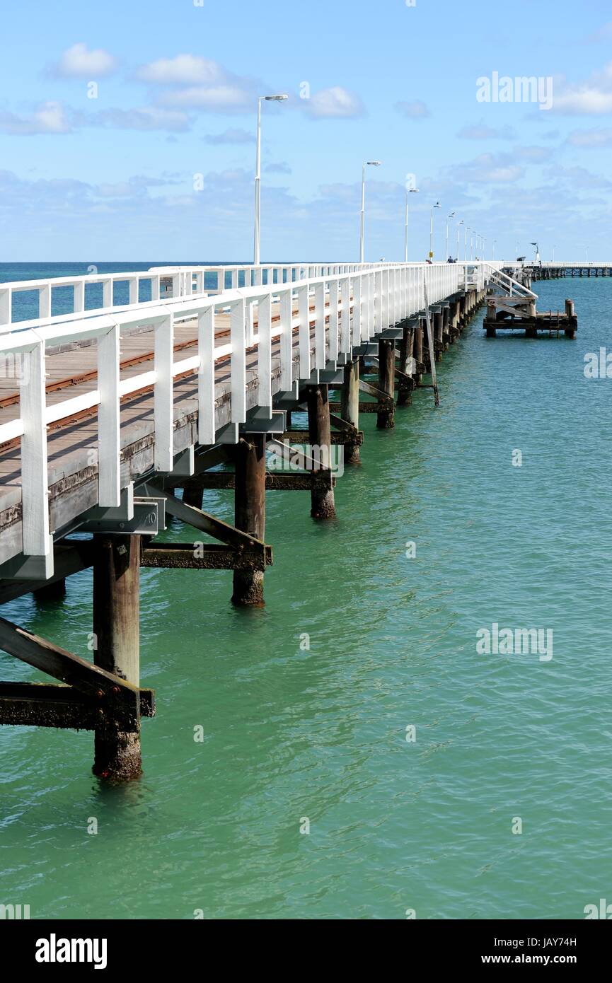 An image of a coastal seaside jetty Stock Photo - Alamy