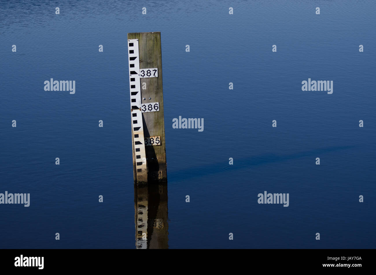 Water Depth Gauge Stock Photo - Alamy